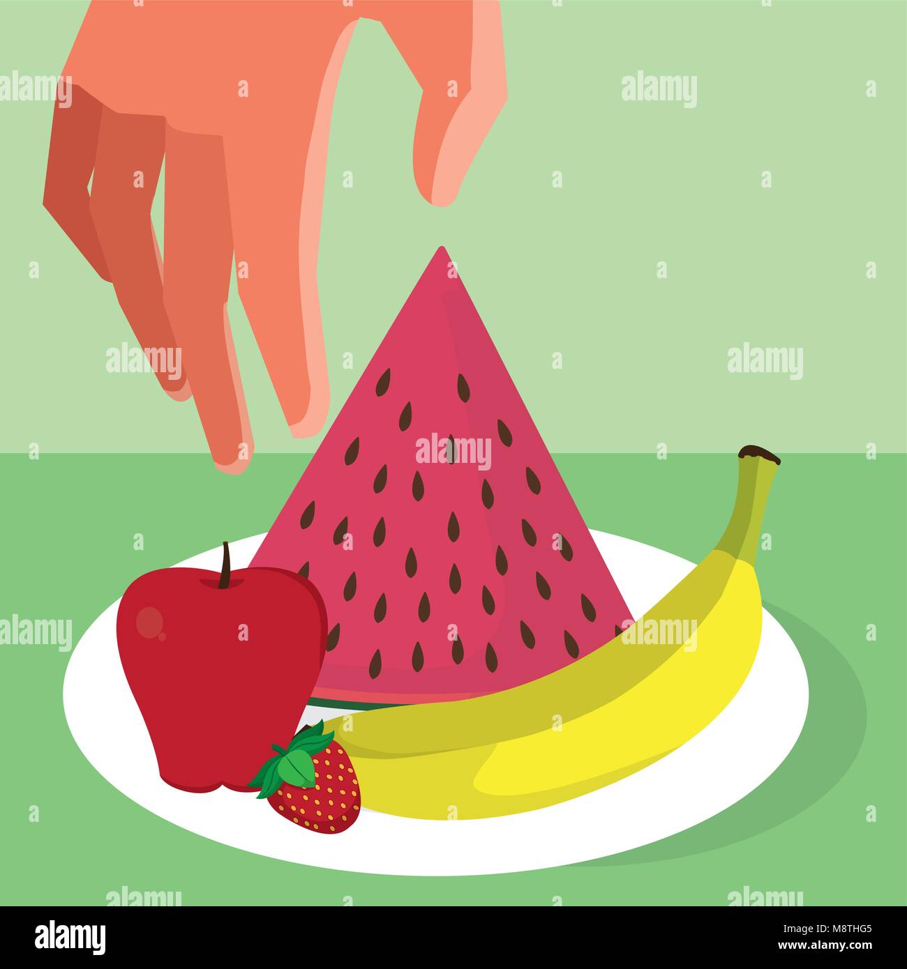 Hand Grabbing An Apple High Resolution Stock Photography and Images - Alamy