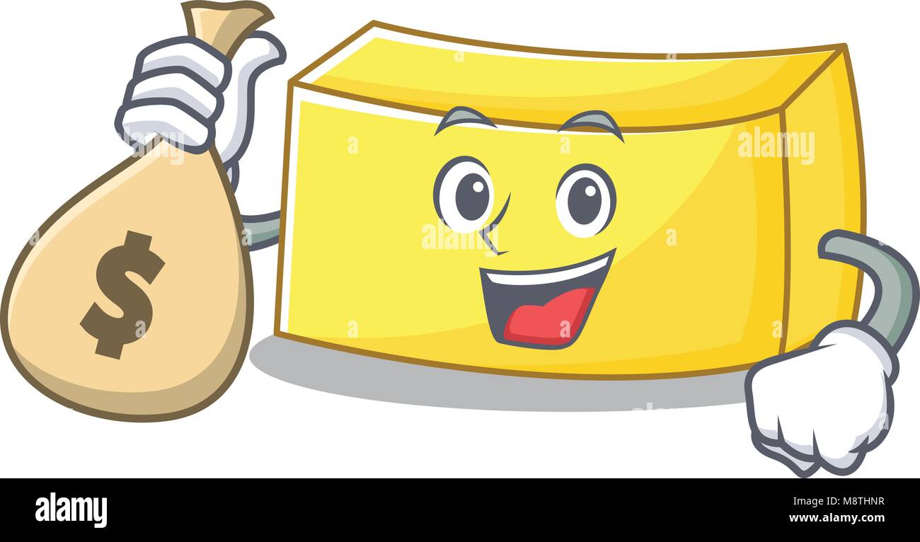 With money bag butter character cartoon style Stock Vector Image & Art ...