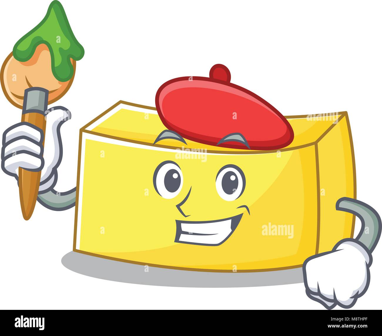 Artist butter character cartoon style Stock Vector Image & Art - Alamy