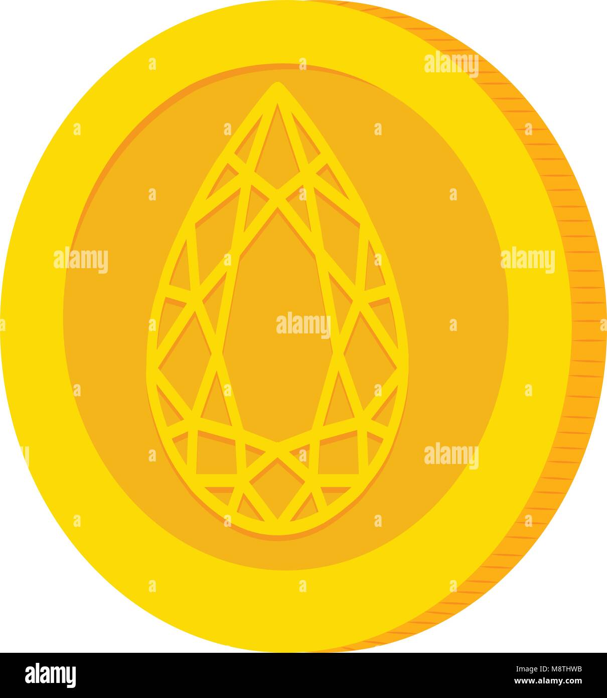 Abstract virtual coin Stock Vector Image & Art - Alamy