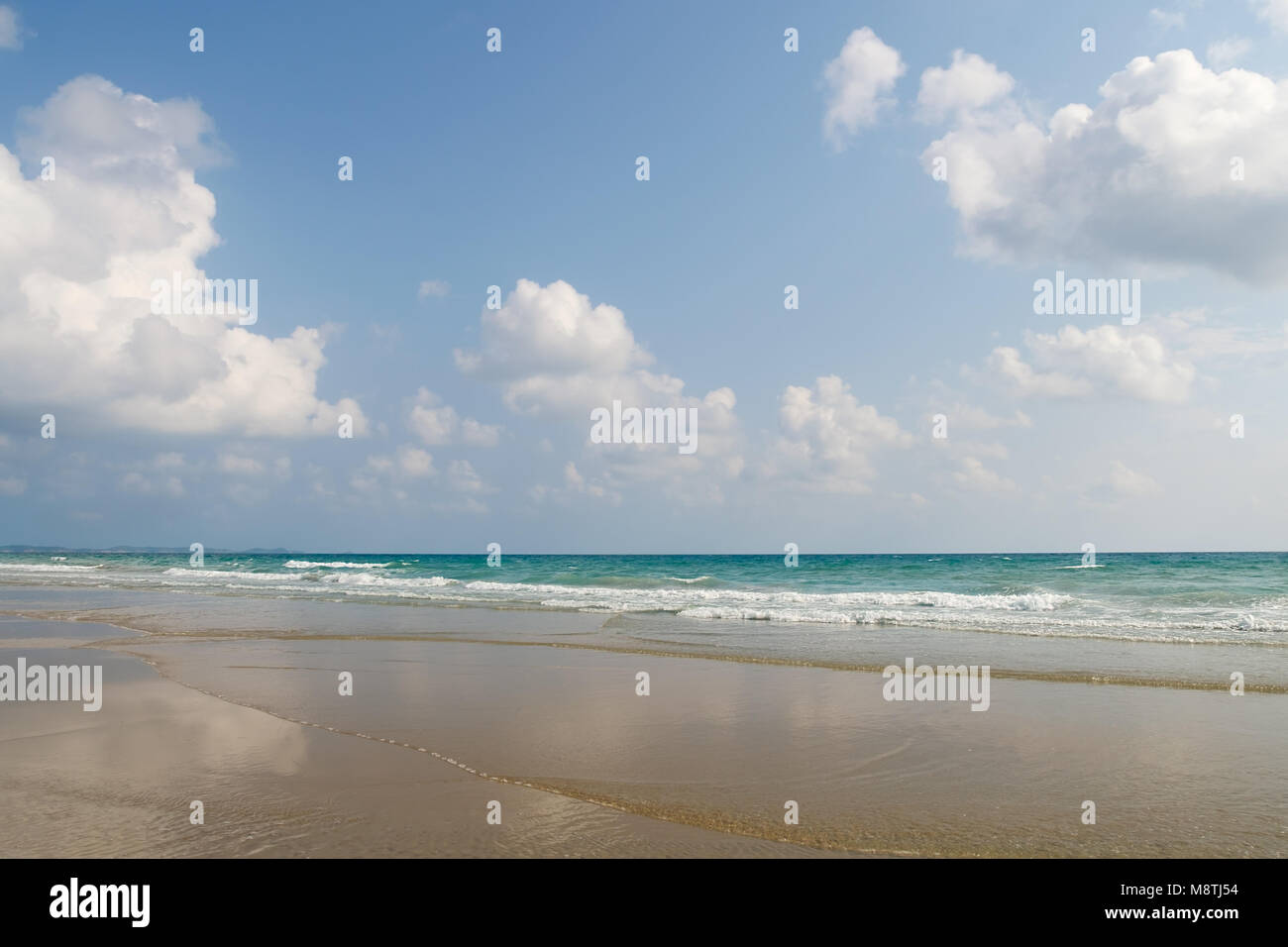 tropical beach in sunny time Stock Photo - Alamy