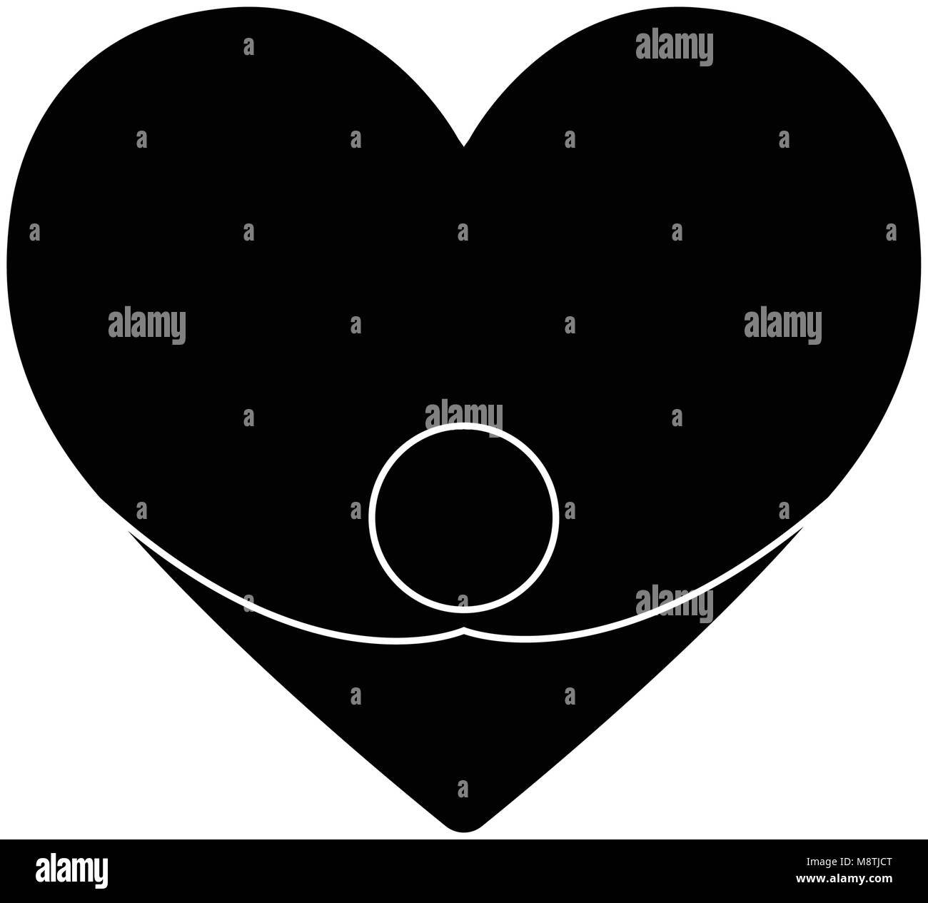 Abstract love object Stock Vector Image & Art - Alamy