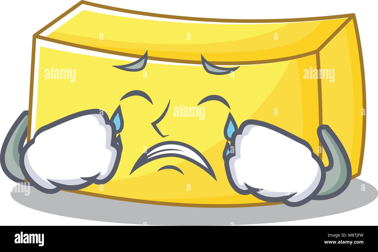 Crying butter mascot cartoon style Stock Vector Image & Art - Alamy