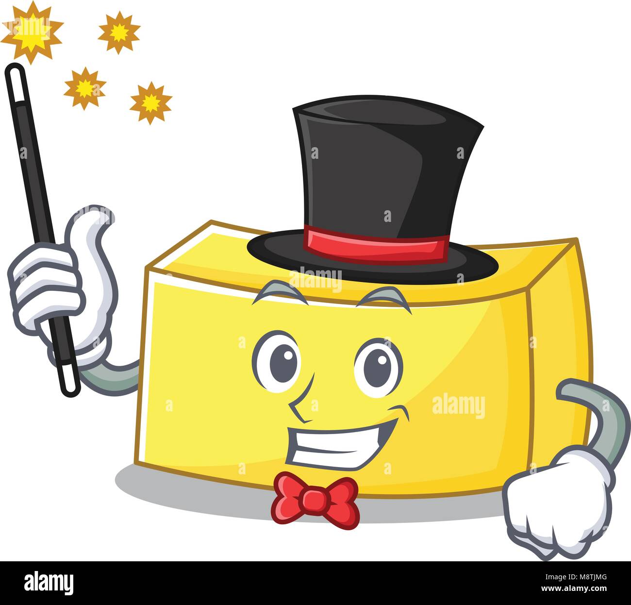 Magician butter mascot cartoon style Stock Vector Image & Art - Alamy
