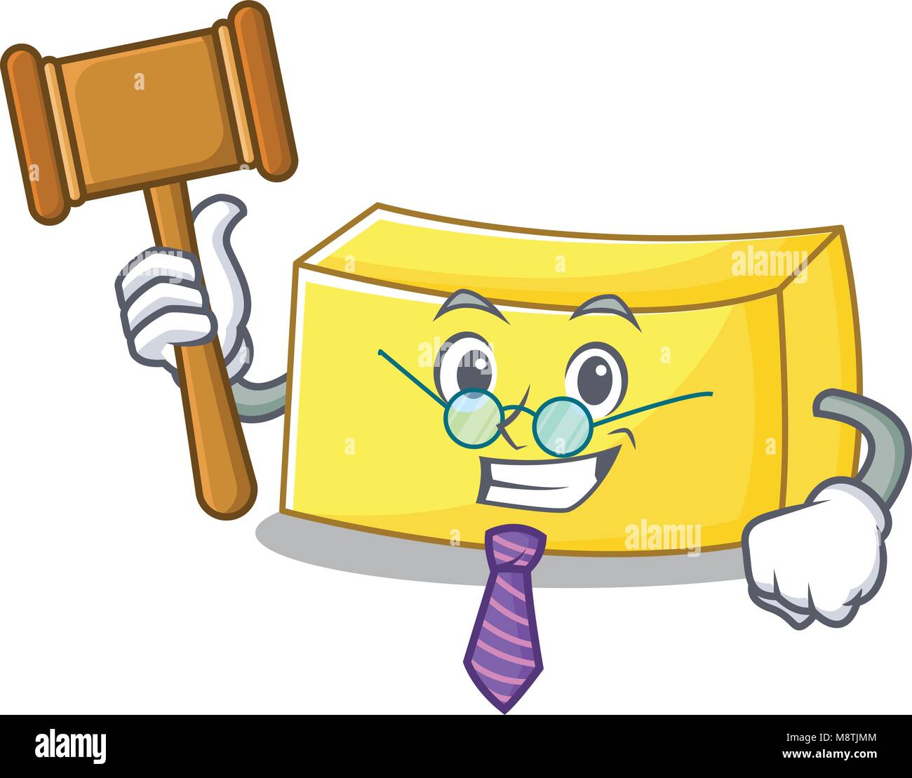 Judge butter mascot cartoon style Stock Vector Image & Art - Alamy