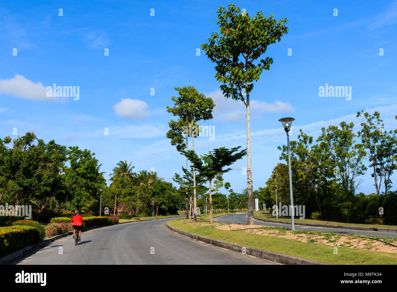 beautiful road in Village Stock Photo - Alamy