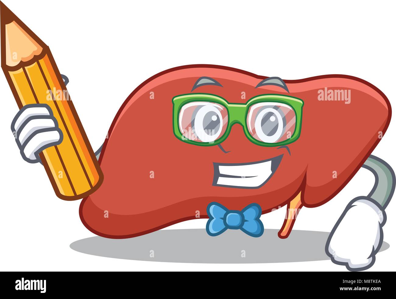Student liver character cartoon style Stock Vector Image & Art - Alamy