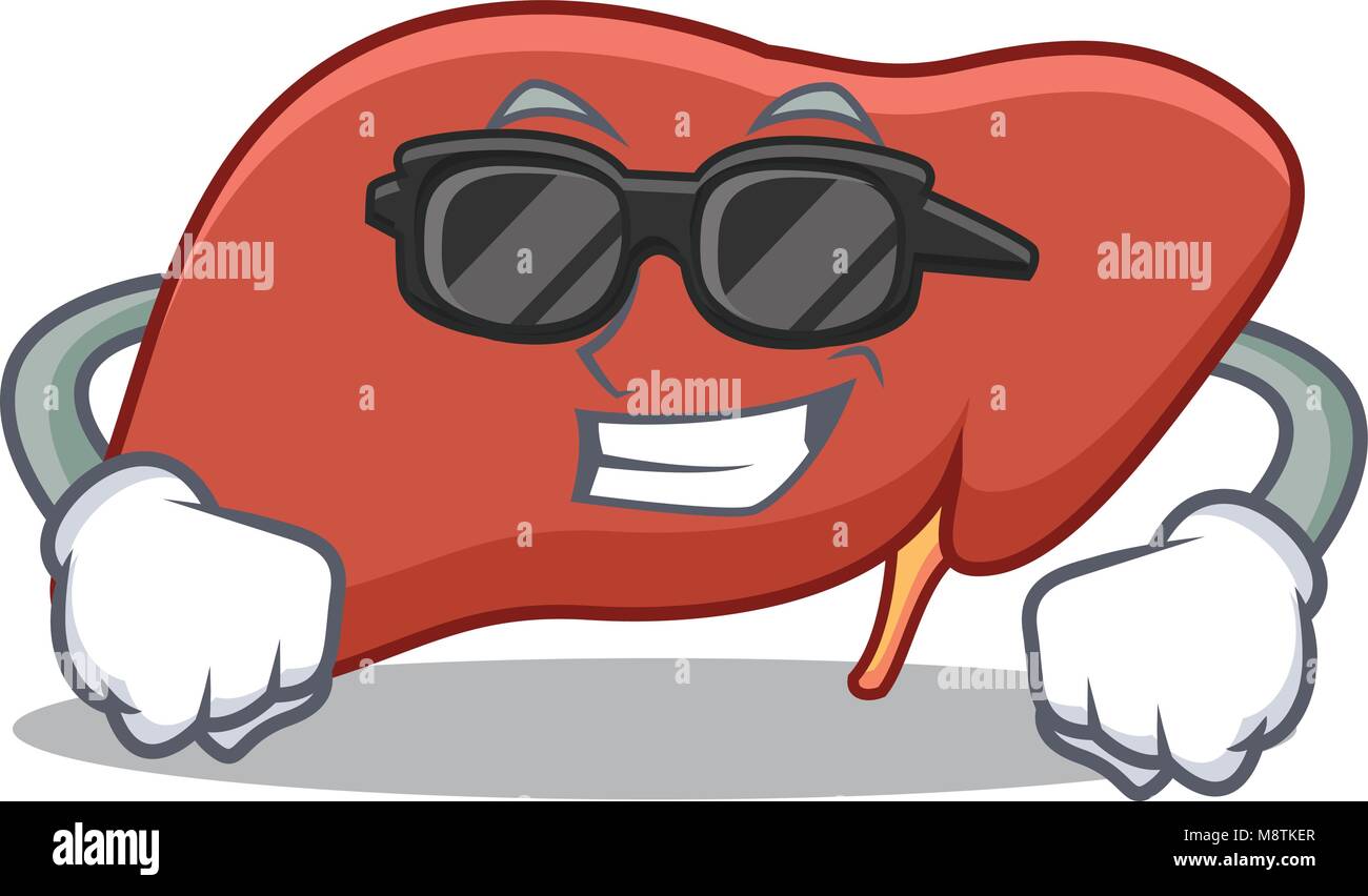 Super cool liver character cartoon style Stock Vector Image & Art - Alamy