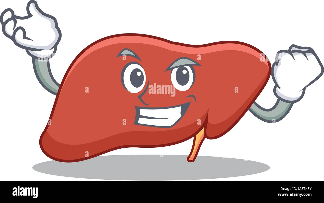 Successful liver character cartoon style Stock Vector Image & Art - Alamy