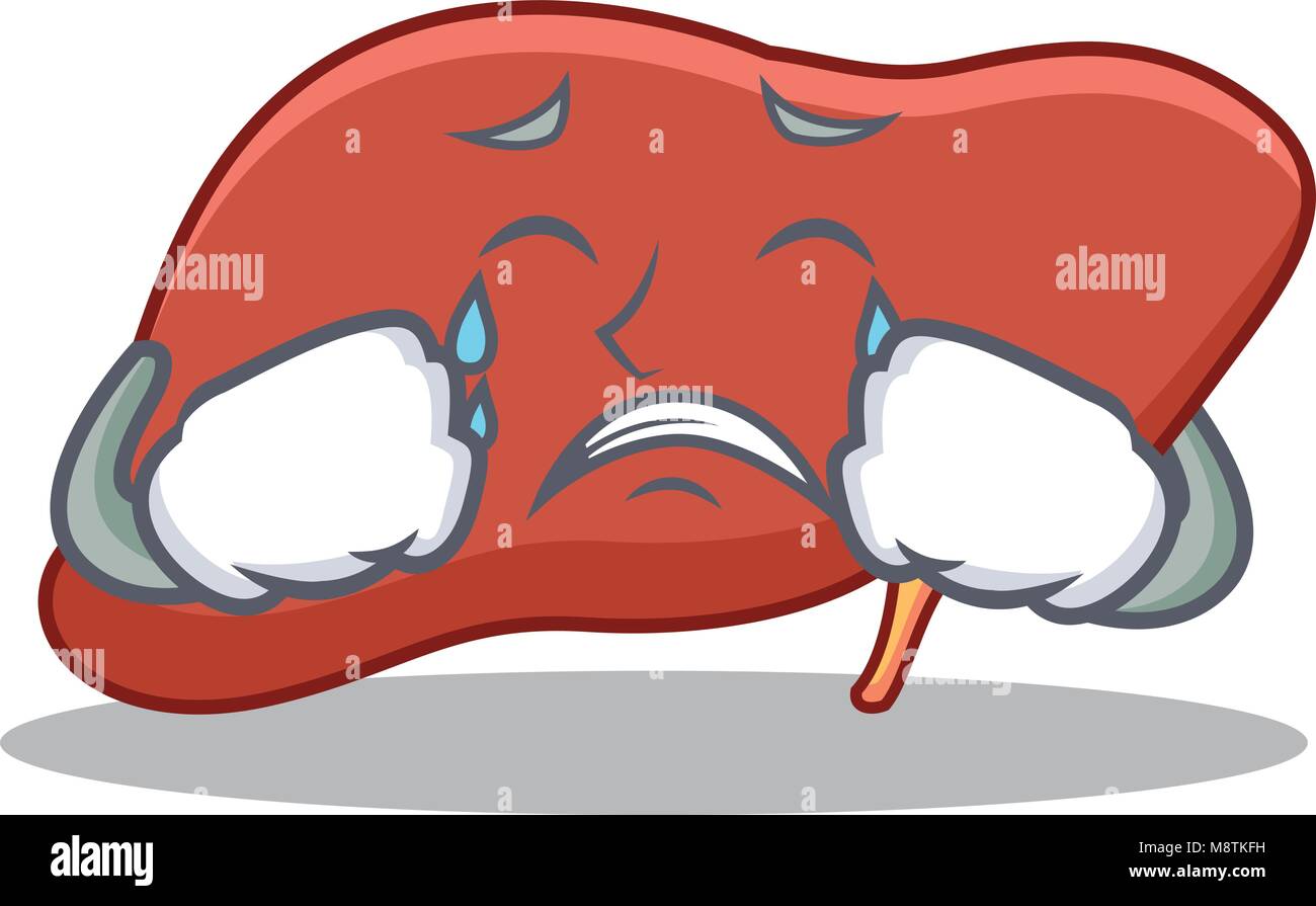 Crying liver character cartoon style Stock Vector Image & Art - Alamy