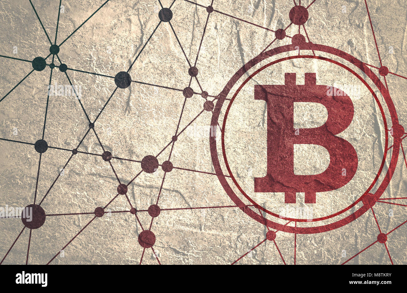 Bitcoin crypto currency symbol Stock Photo - Alamy