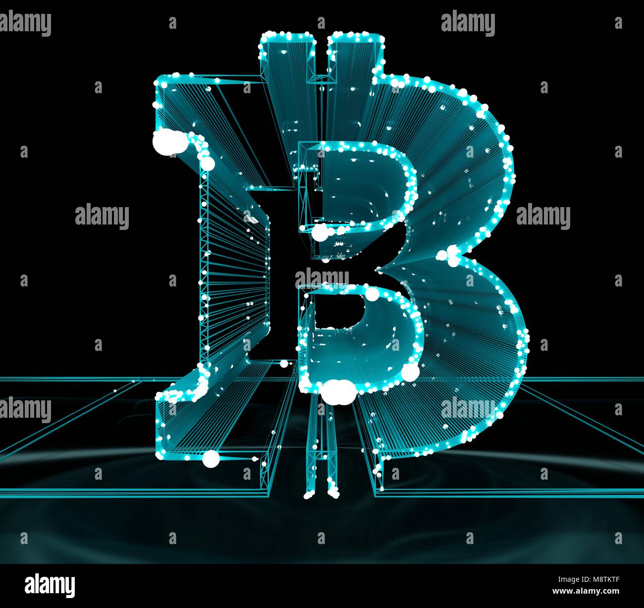 Bitcoin crypto currency symbol Stock Photo - Alamy
