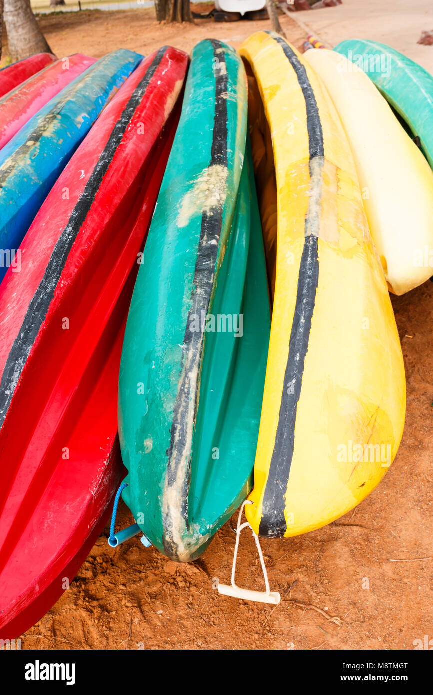 Pink canoes hi-res stock photography and images - Alamy