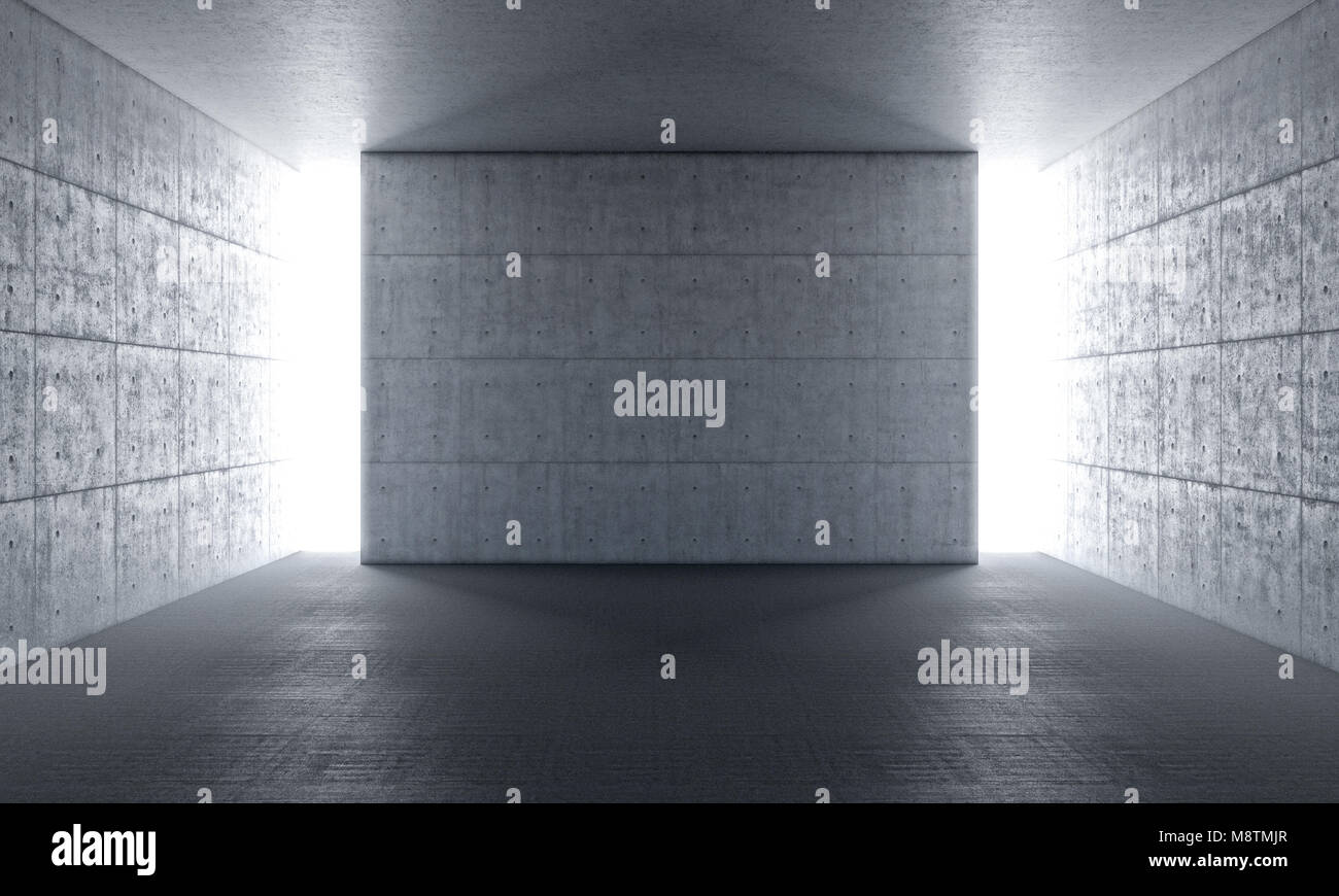 Empty room concrete wall stone floor hi-res stock photography and ...