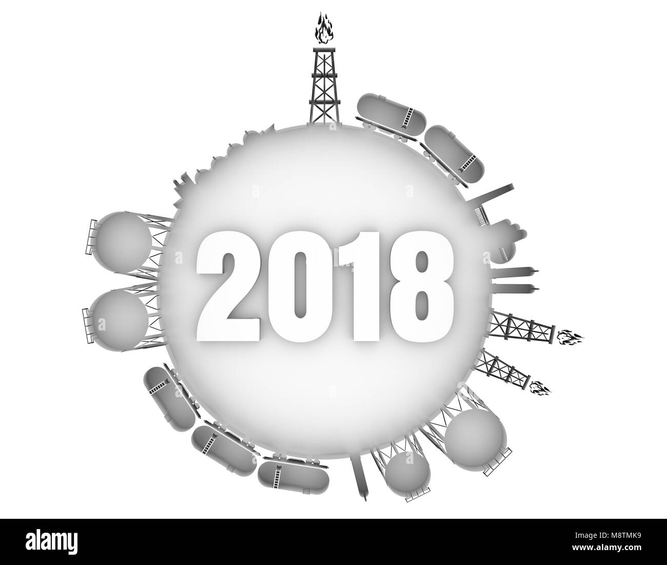Natural gas processing plant Black and White Stock Photos & Images - Alamy
