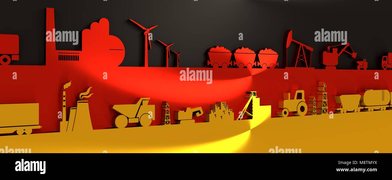 Energy and Power icons set. Header banner Stock Photo - Alamy
