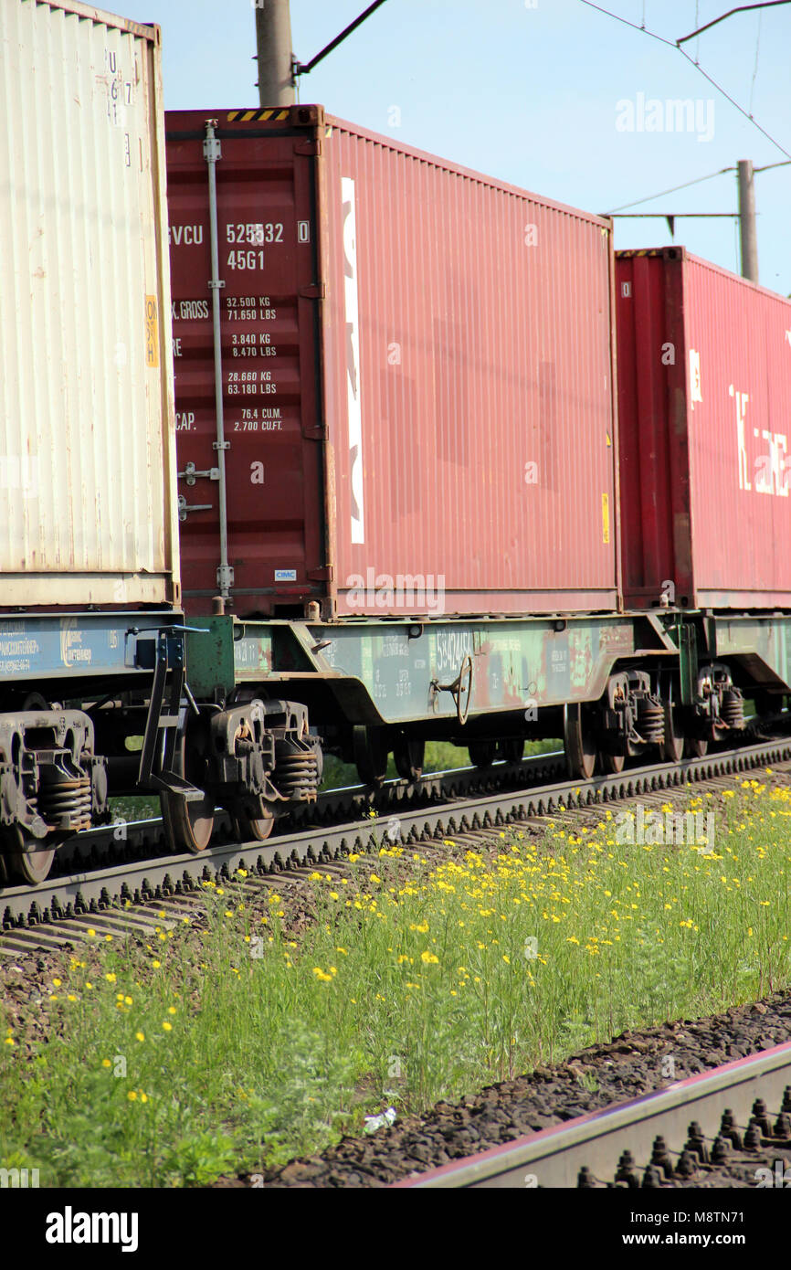 Train Freight transportation Stock Photo - Alamy