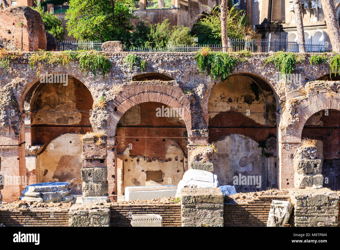 View of the ancient ruins in the Roman Forum Stock Photo - Alamy