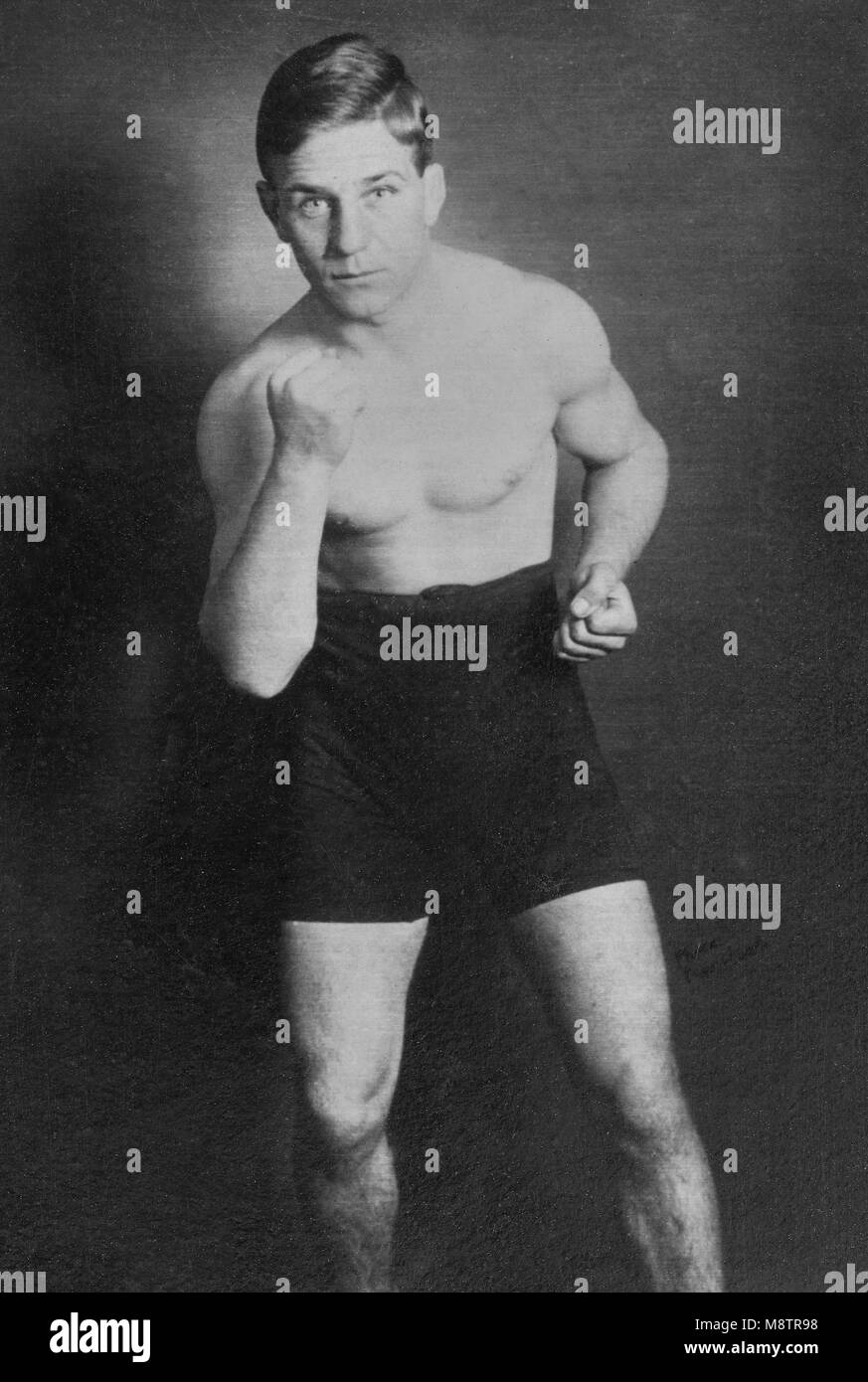 Portrait of Albert Badoud ( 1893 - 1951 ) boxer - photography by Stock ...