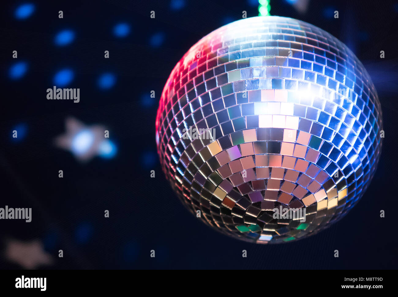 Shiny mirrored disco ball closeup hi-res stock photography and images ...