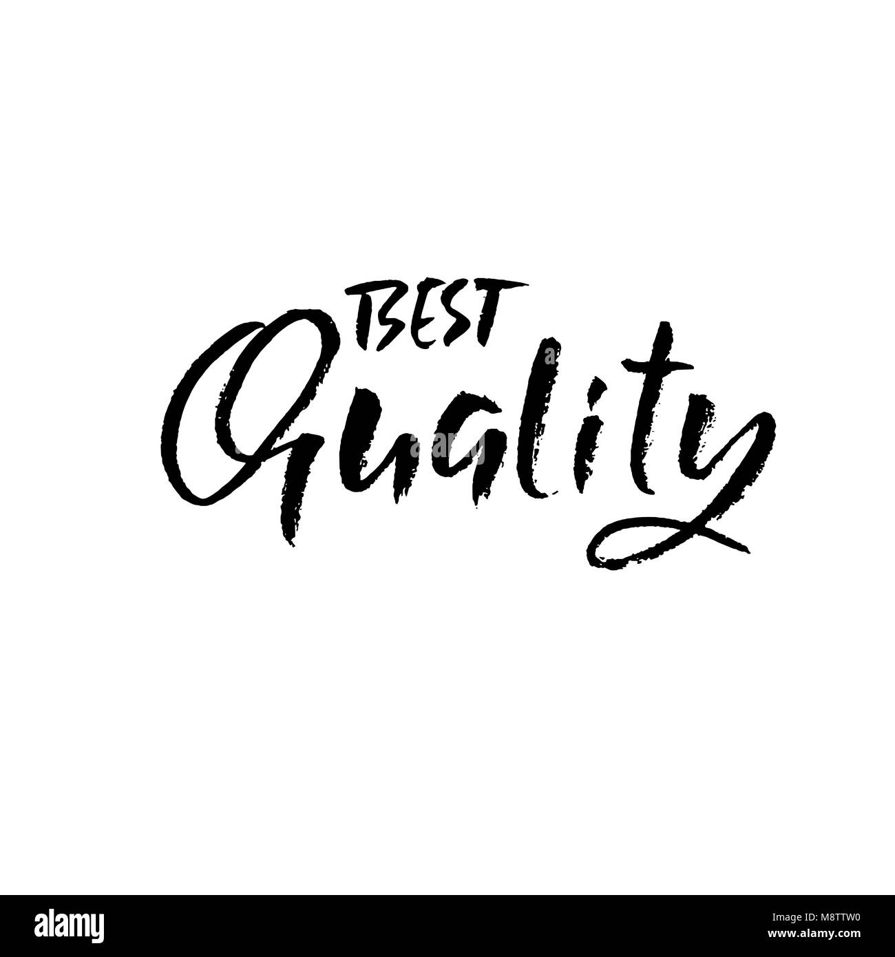 Best quality. Ink handwritten lettering. Modern dry brush calligraphy ...