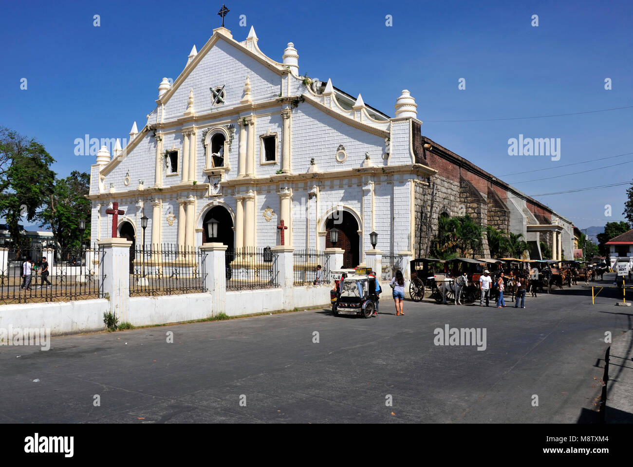 The Cathedral in Vigan city, Ilocos Sur, Philippines Stock Photo - Alamy