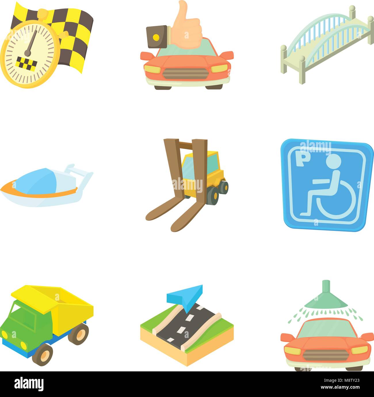 Accompany icons set, cartoon style Stock Vector Image & Art - Alamy