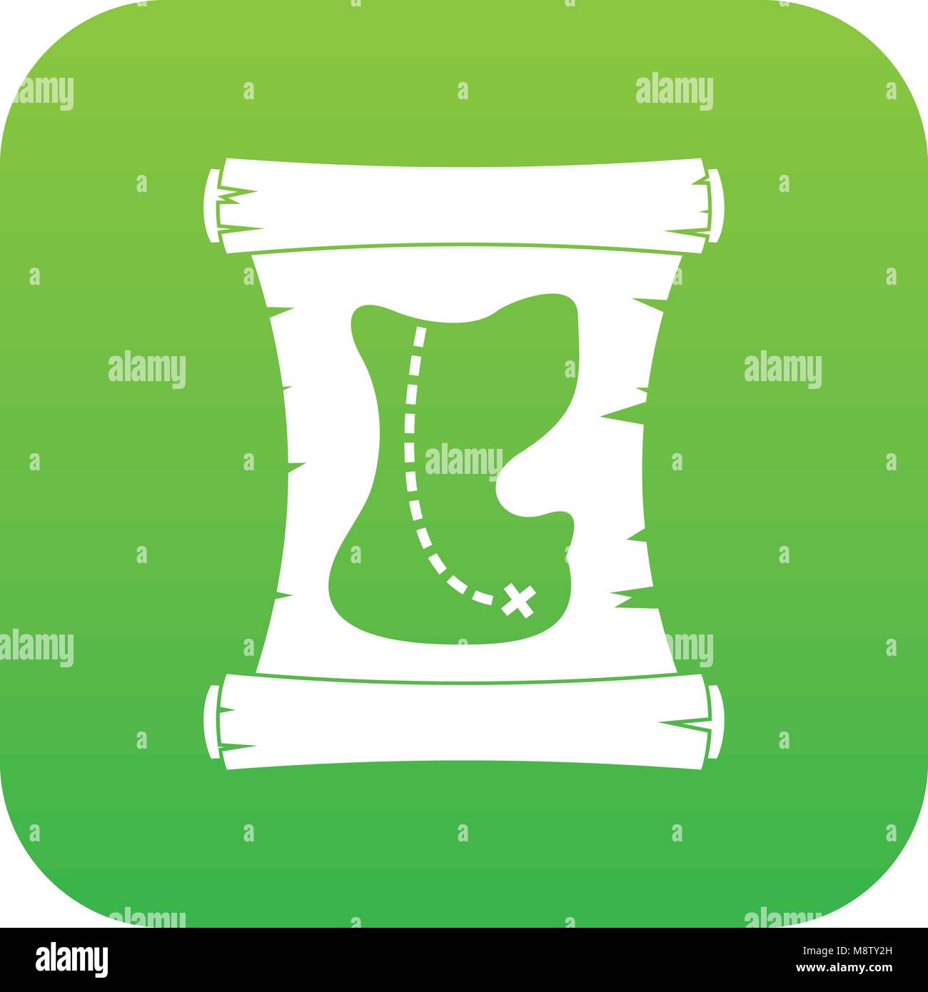 Vintage map green island Stock Vector Images - Alamy