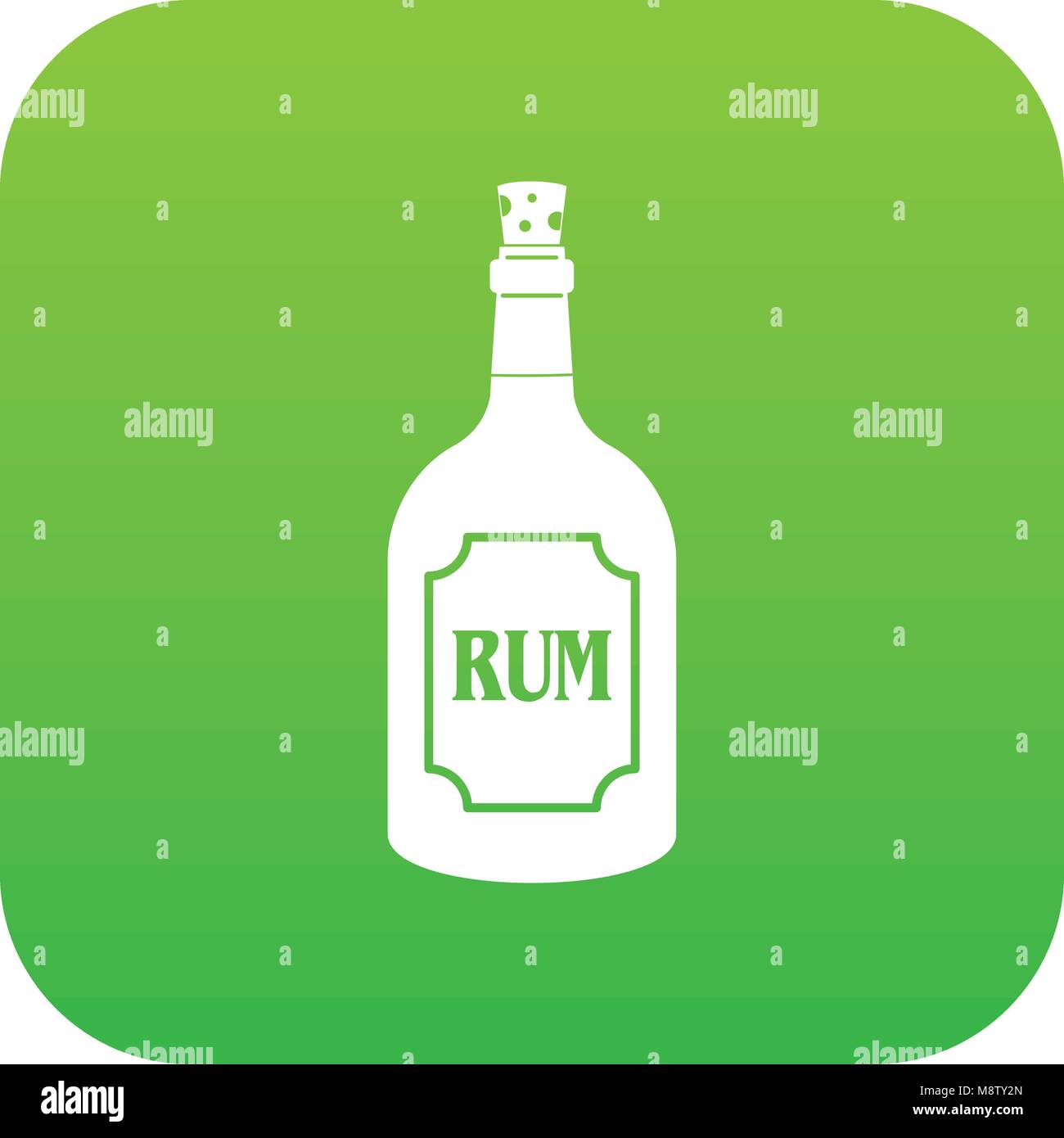 Rum icon digital green Stock Vector Image & Art - Alamy