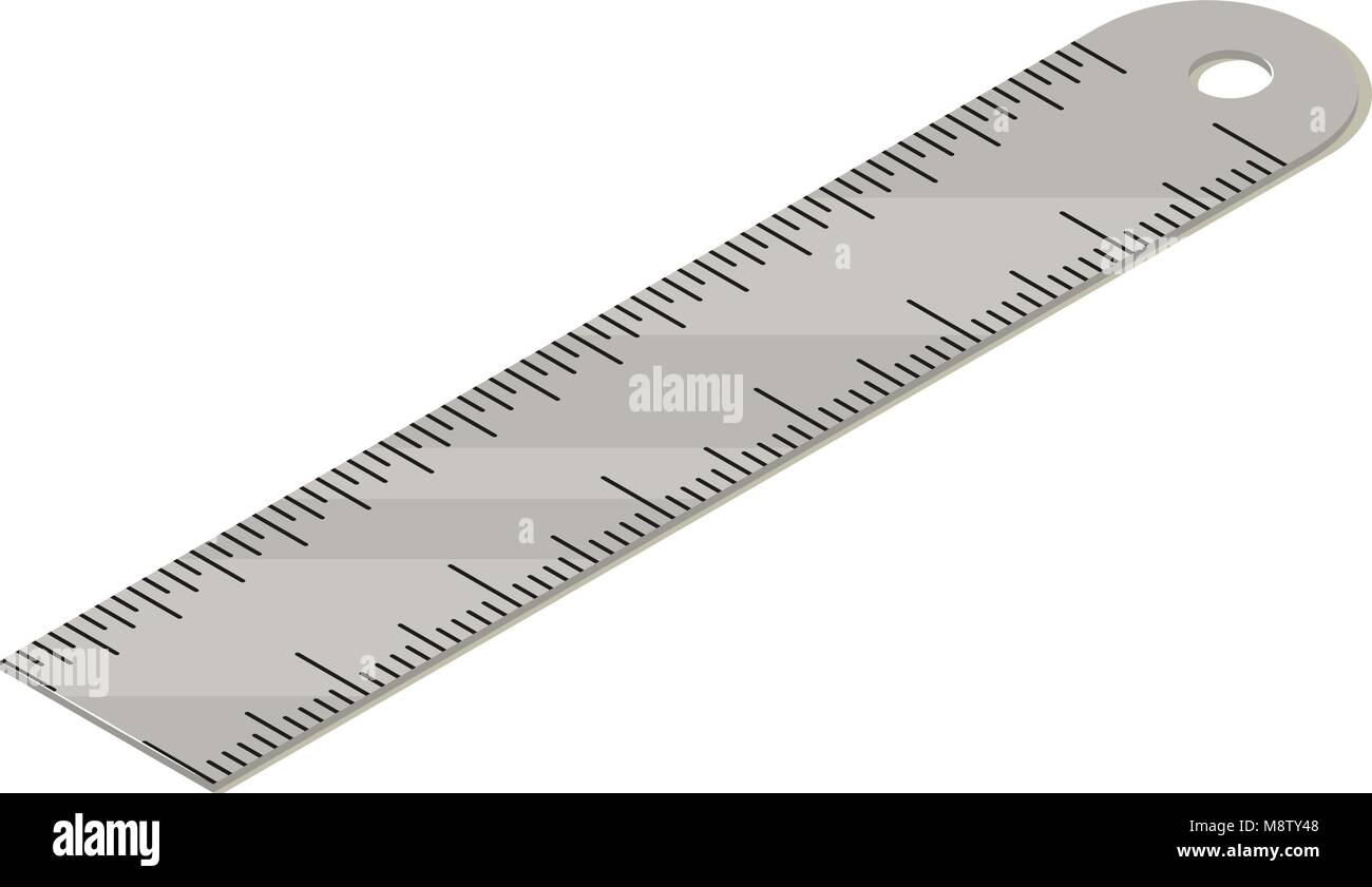 Metal ruler icon, isometric style Stock Vector Image & Art - Alamy