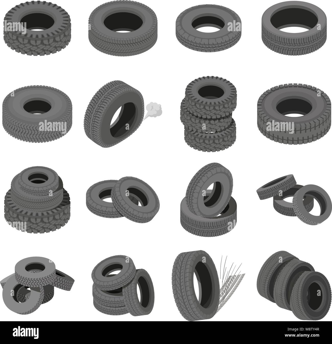 Tire mount Stock Vector Images - Alamy
