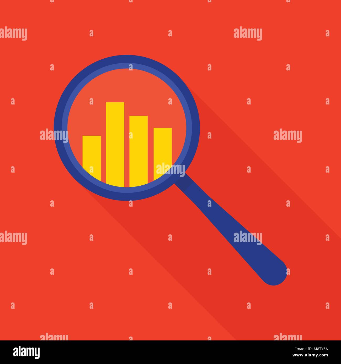 Searching diagram icon, flat style Stock Vector Image & Art - Alamy