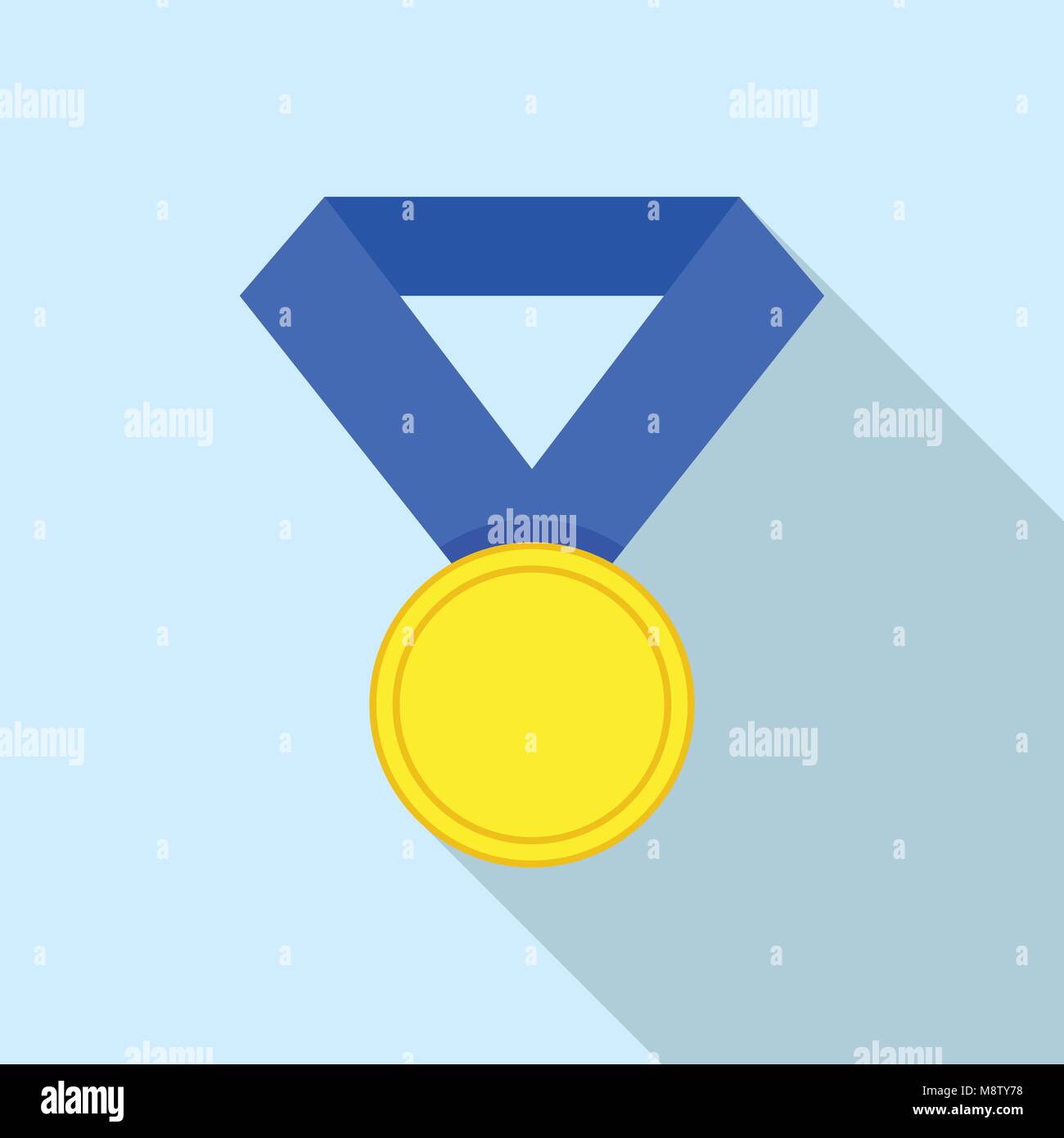 First place medal icon, flat style Stock Vector Image & Art - Alamy