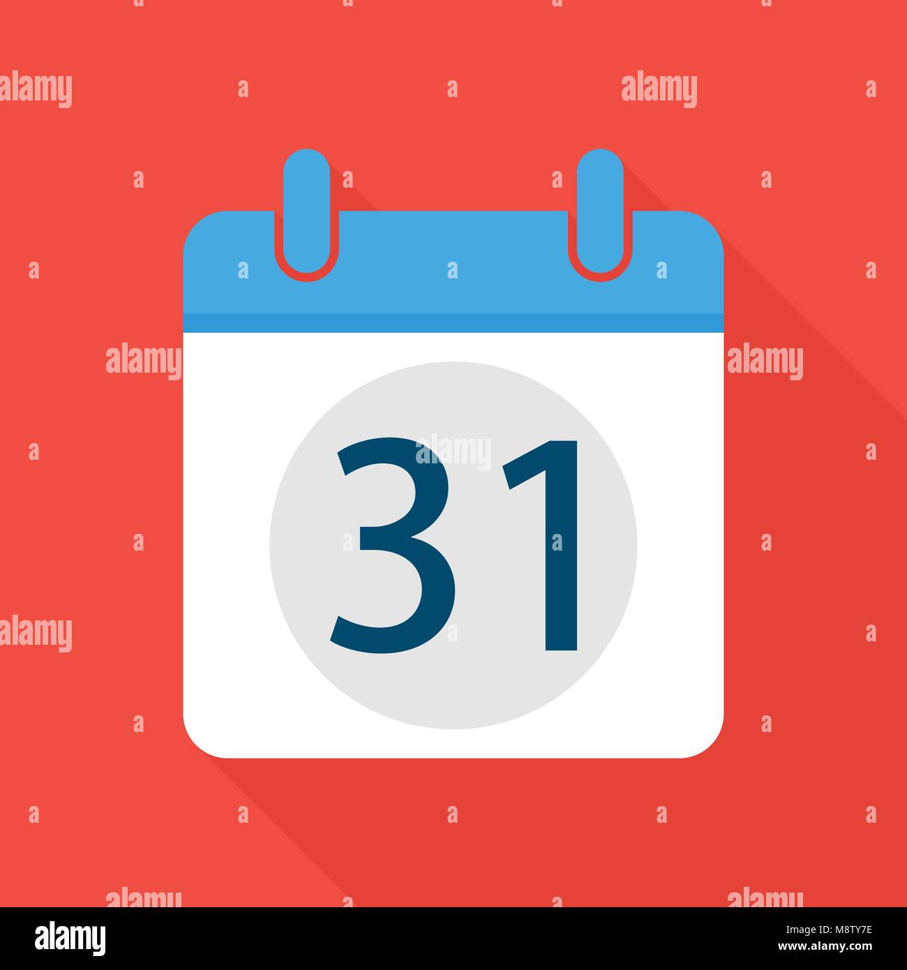 Date calendar icon, flat style Stock Vector Image & Art - Alamy