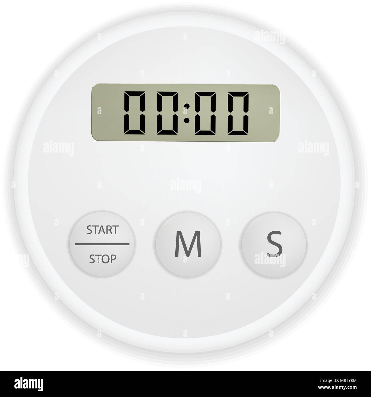 Electronic timer mockup, realistic style Stock Vector Image & Art - Alamy