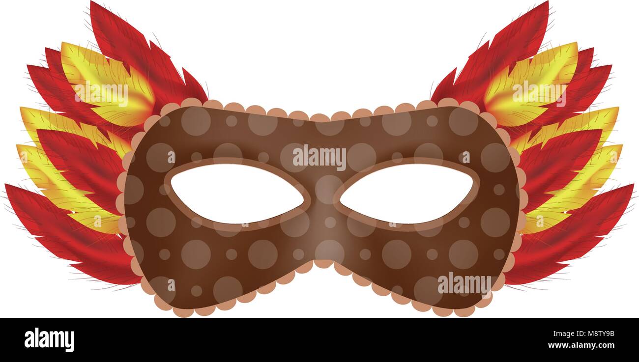 Mystical mask mockup, realistic style Stock Vector Image & Art - Alamy