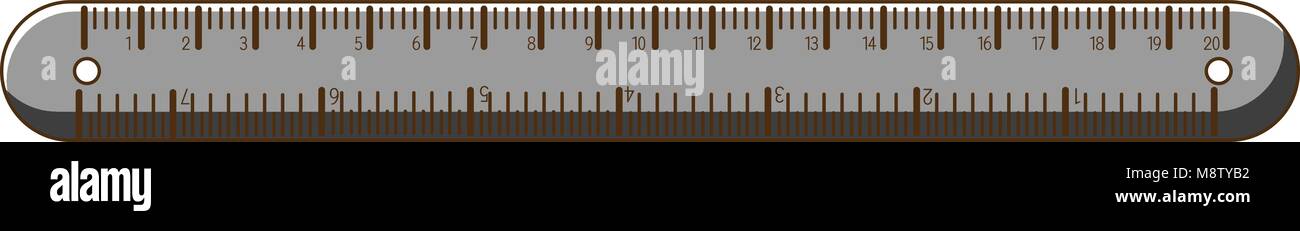 Metal ruler icon, cartoon style Stock Vector Image & Art - Alamy