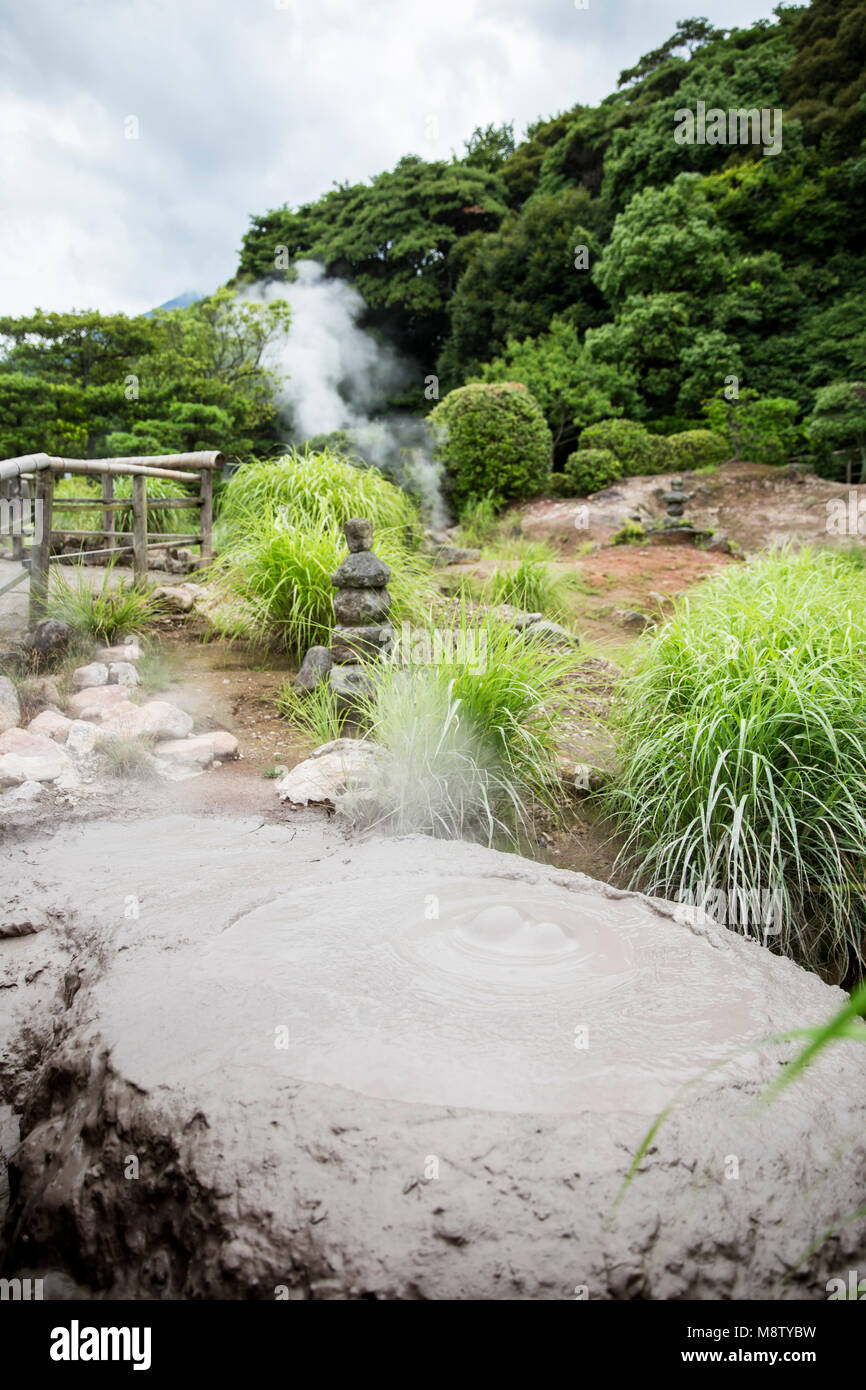 Bozu Jigoku in Beppu, Japan, one of the eight hells (Jigoku), the name ...