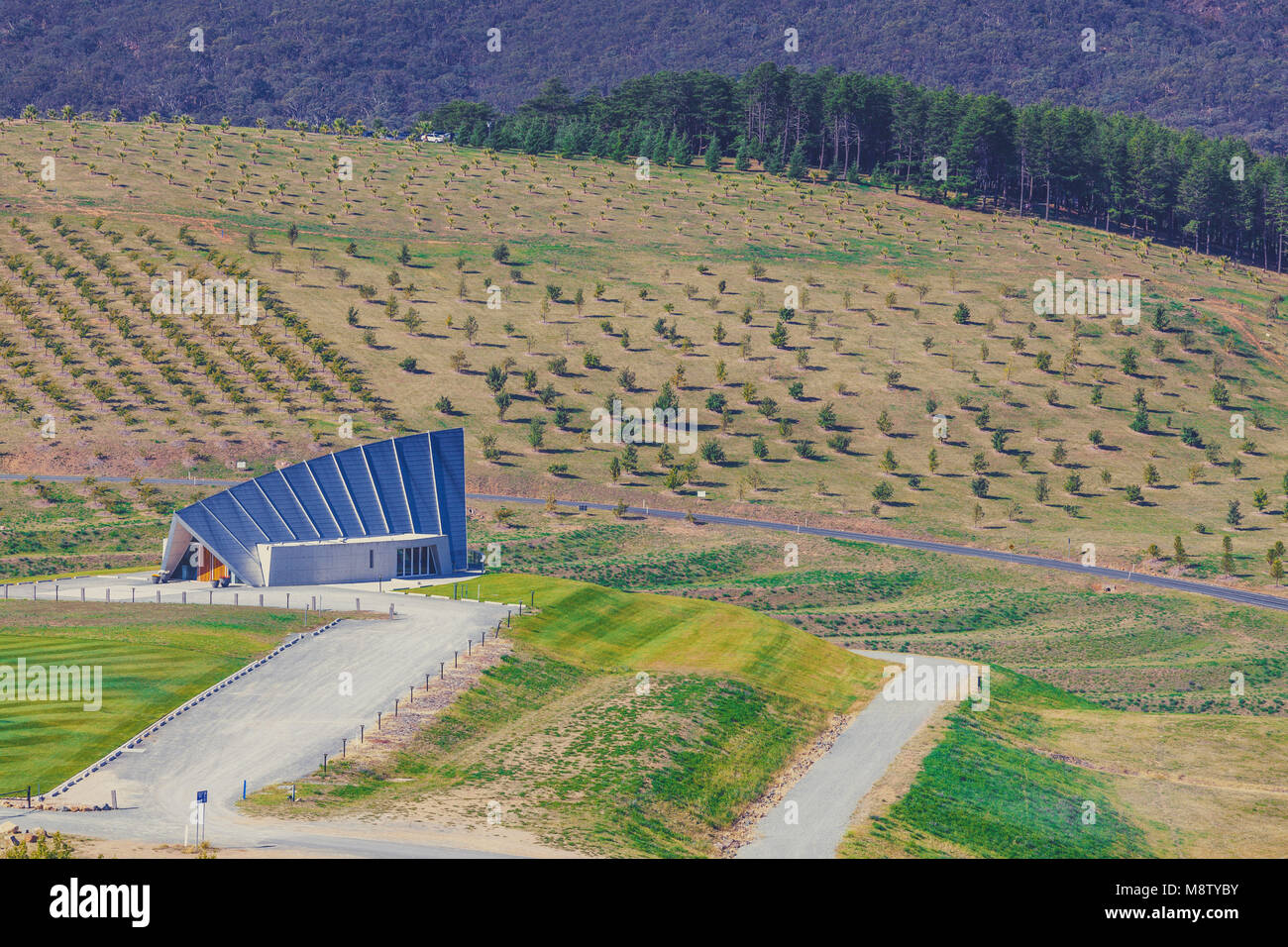Landscape view of National Arboretum in Canberra, ACT, Australia Stock ...