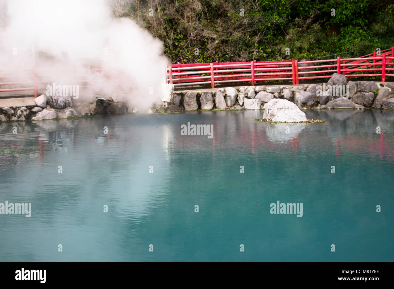 Kamado Jigoku in Beppu, Japan, “The cooking pot hell” features several ...