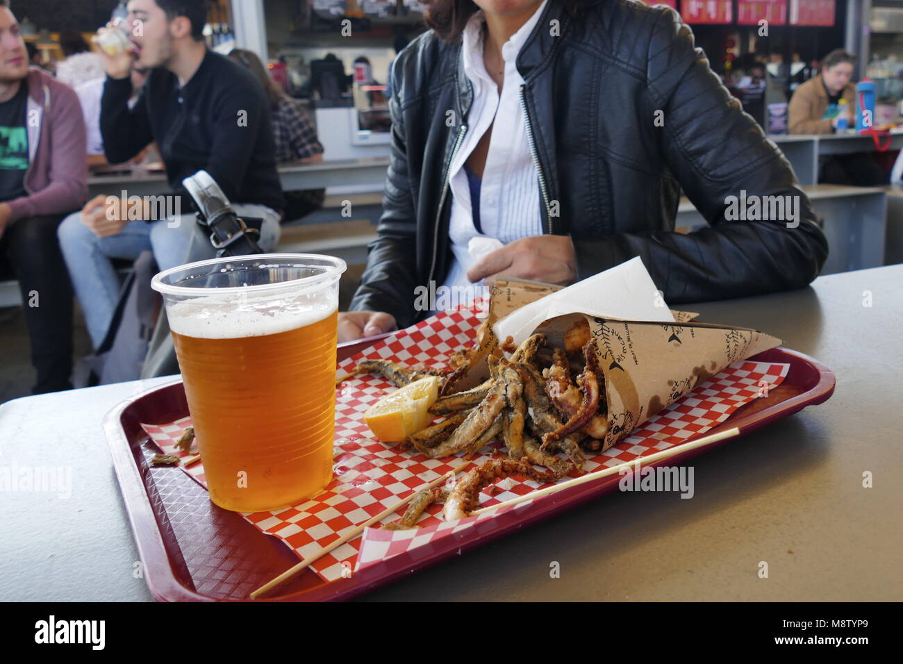 Eat street market barcelona hi-res stock photography and images - Alamy