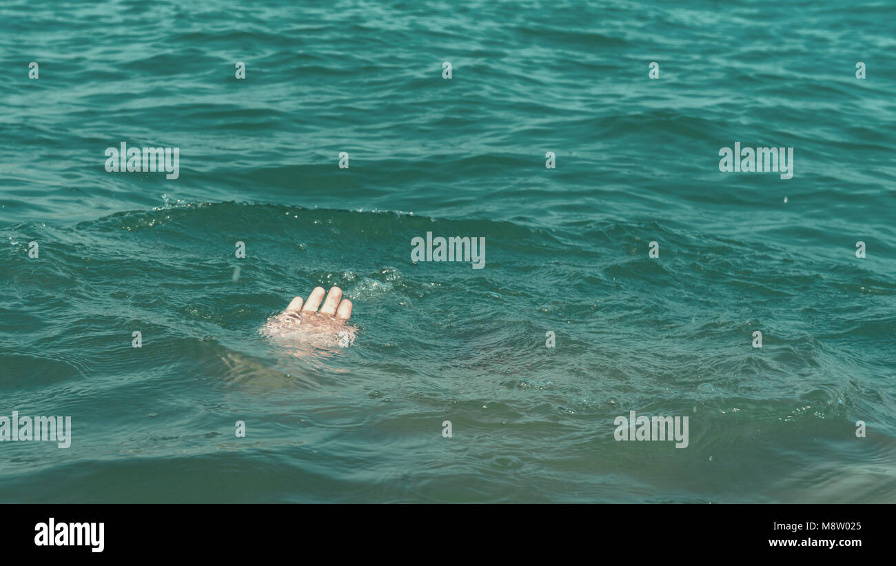 Drowning man hi-res stock photography and images - Alamy
