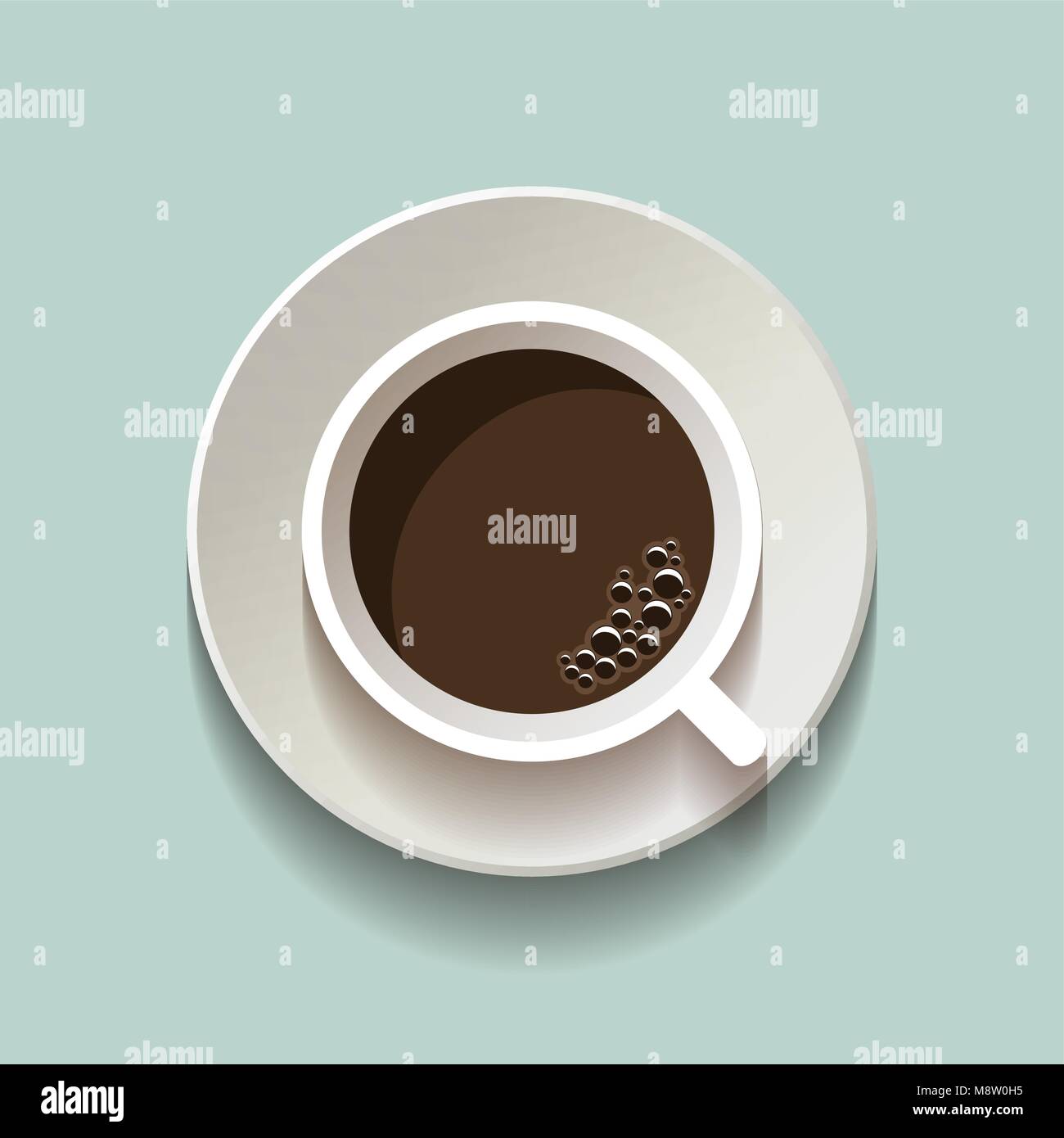 Flat vector coffee cup icon Stock Vector Image & Art - Alamy