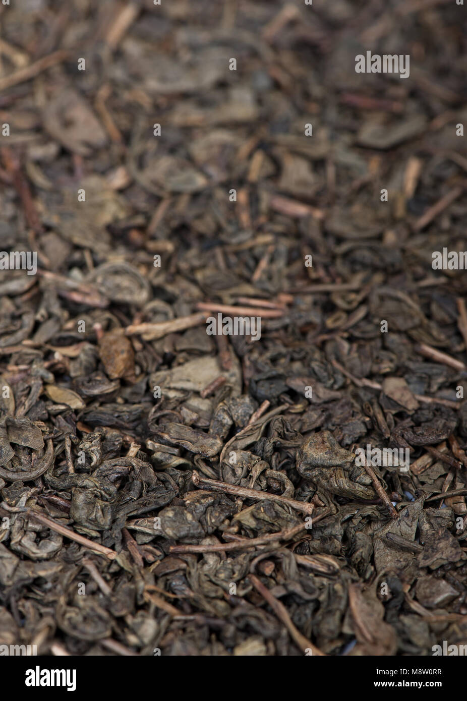 Dried tea leaves close up texture Stock Photo - Alamy