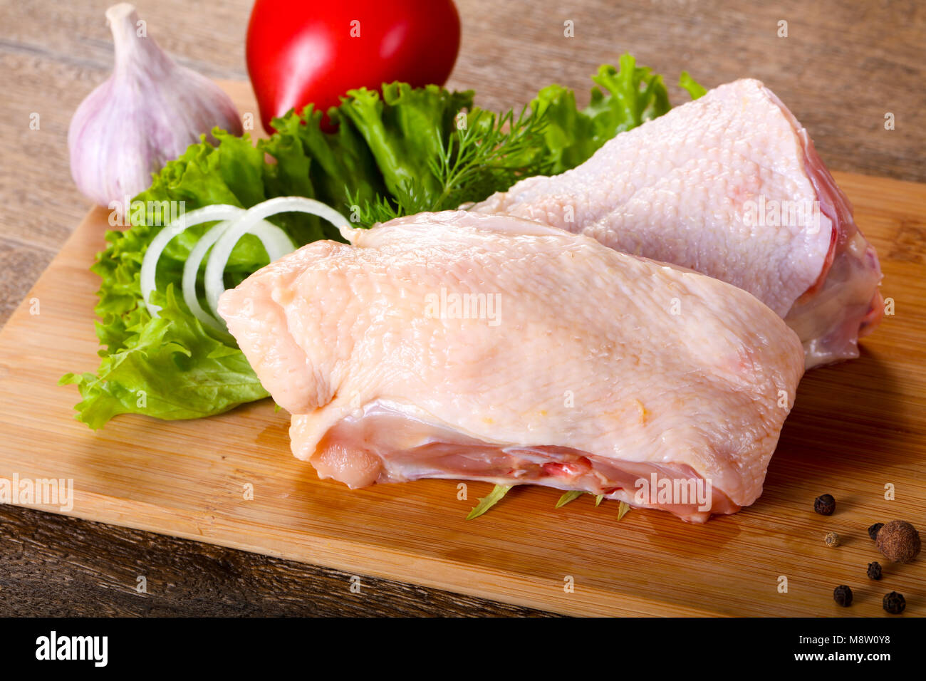 Raw chicken parts for soup cooking Stock Photo - Alamy