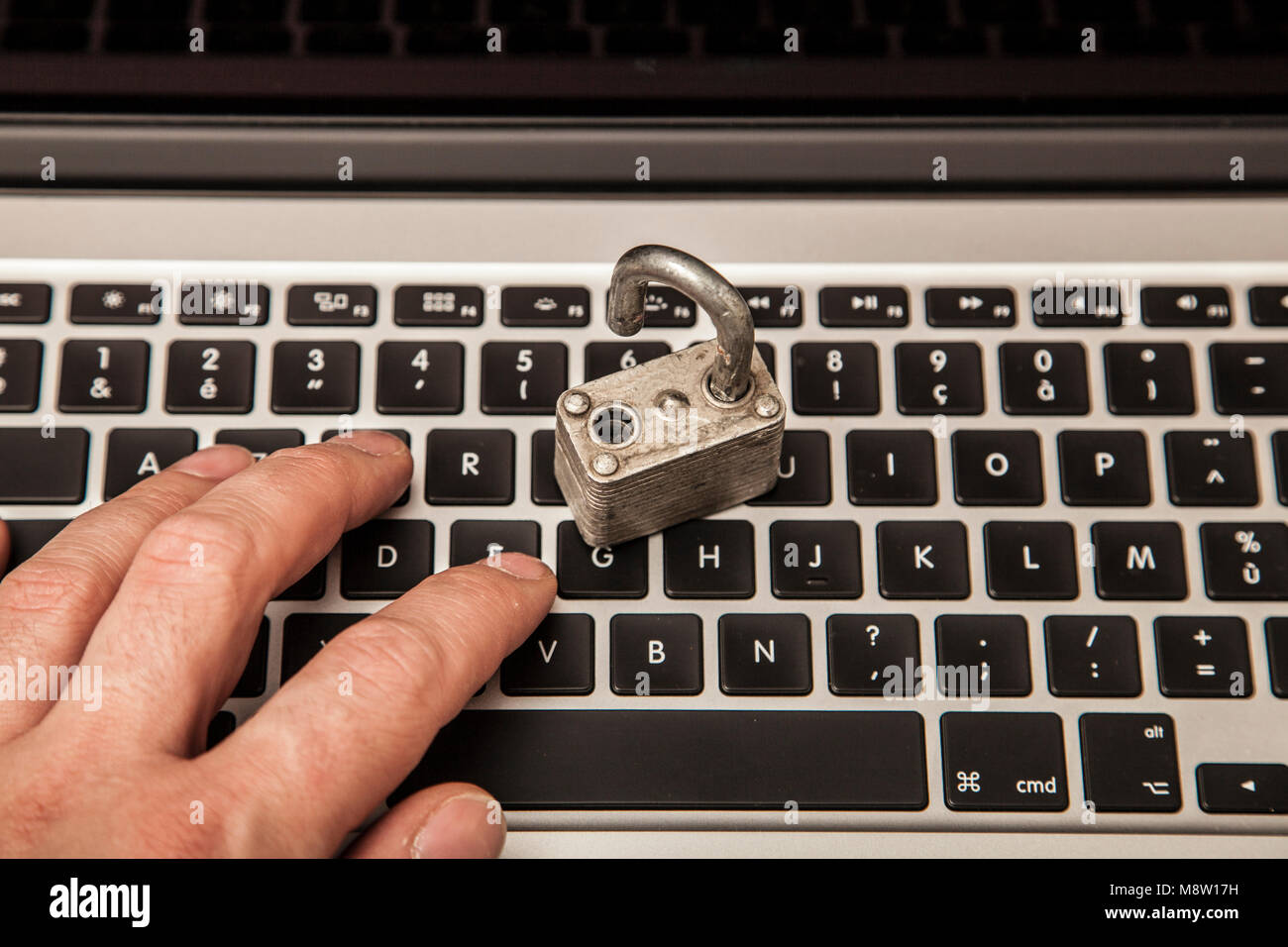 photo showing the concepts of security and confidentiality of personal ...