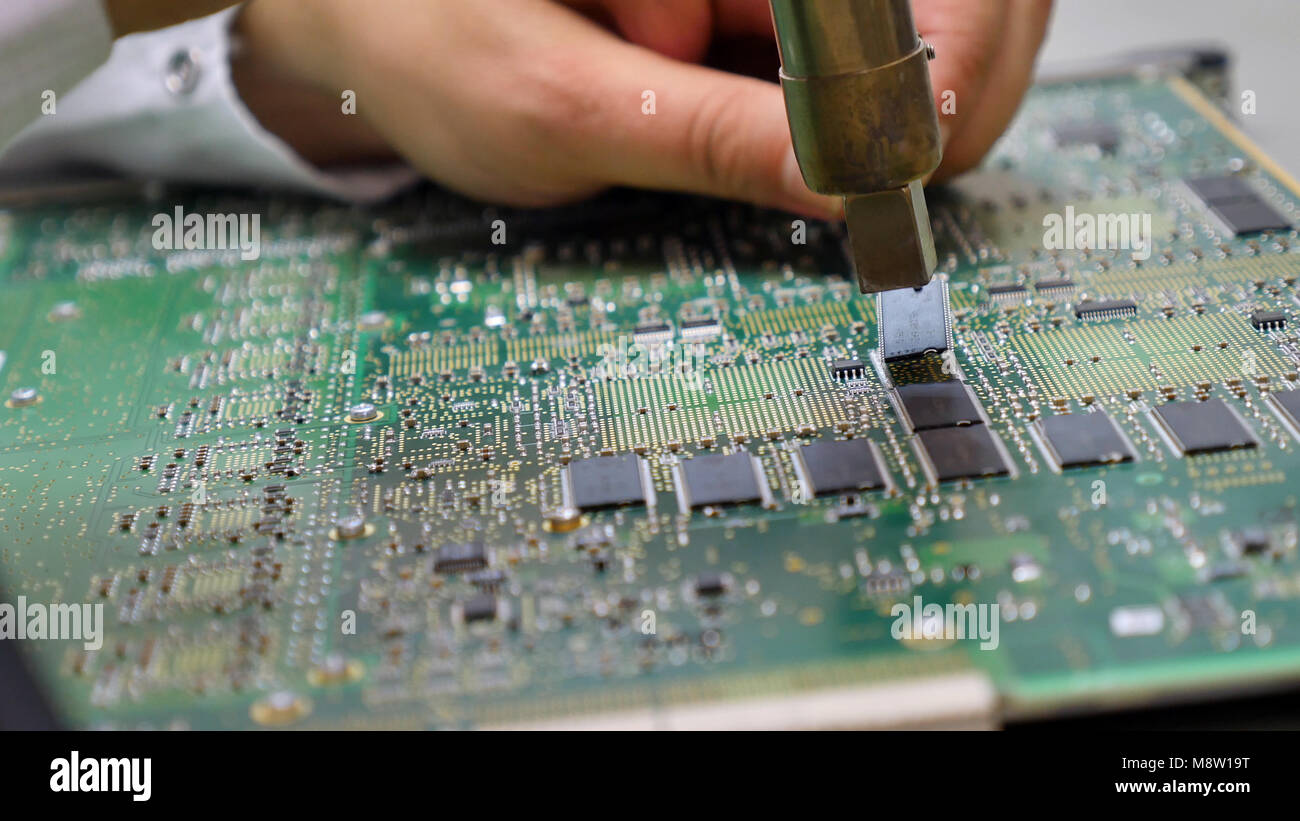 Electronic printed circuit board with many electrical components Stock ... Electronic printed circuit board with many electrical components Stock ...