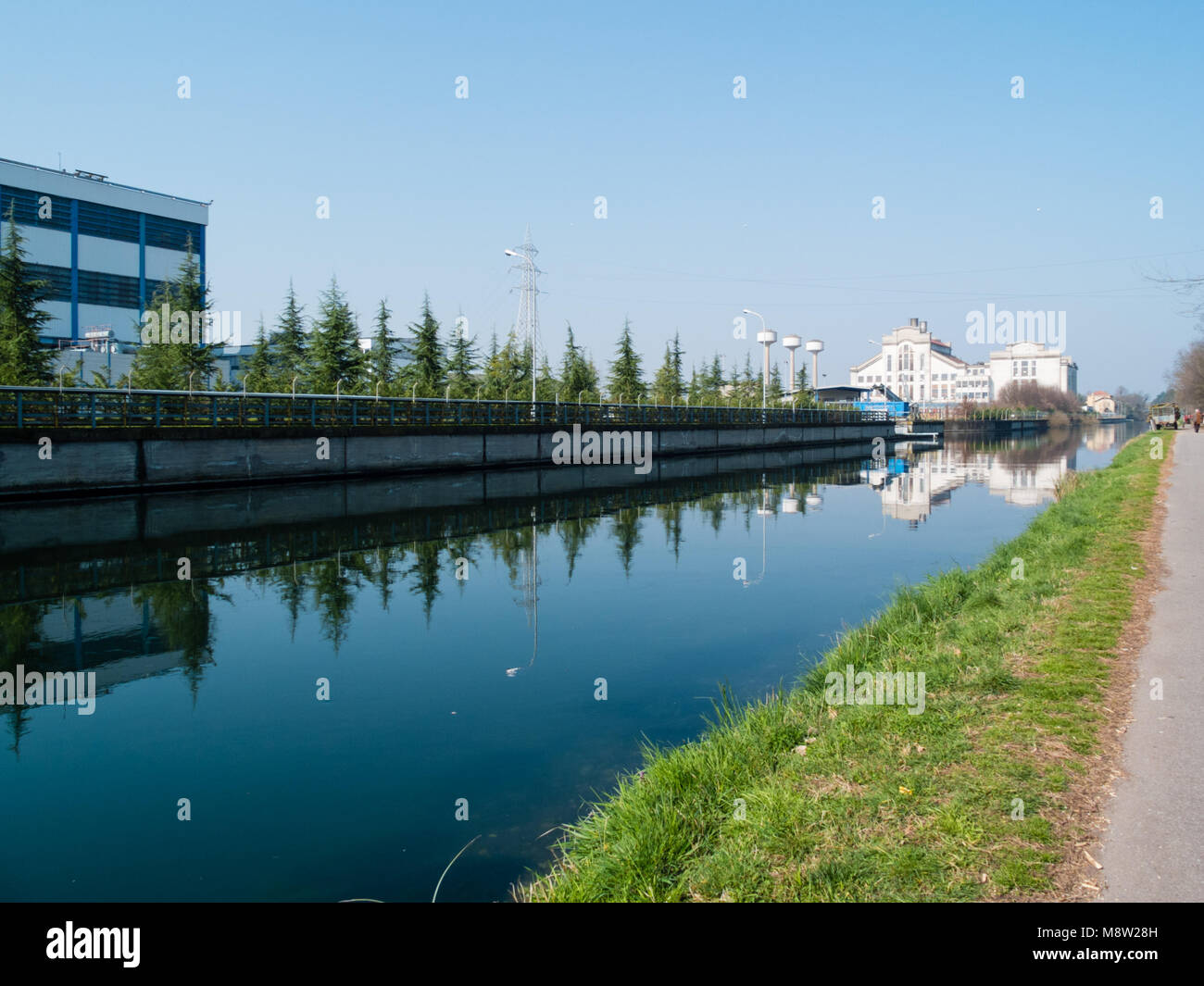 Turbigo-ITALY-03 12 2014, Turbigo thermoelectric power station on the ...