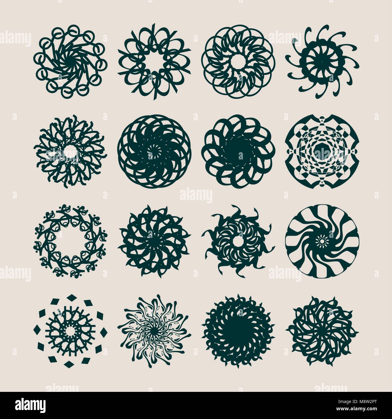 Decorative design elements. Patterns set Stock Vector Image & Art - Alamy