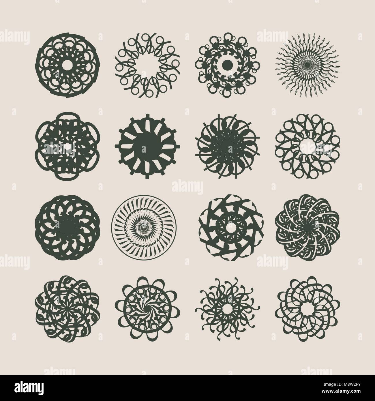 Decorative design elements. Patterns set Stock Vector Image & Art - Alamy
